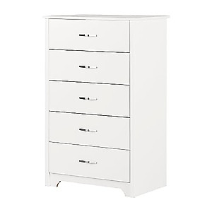 South Shore Fusion 5-Drawer Chest, Pure White