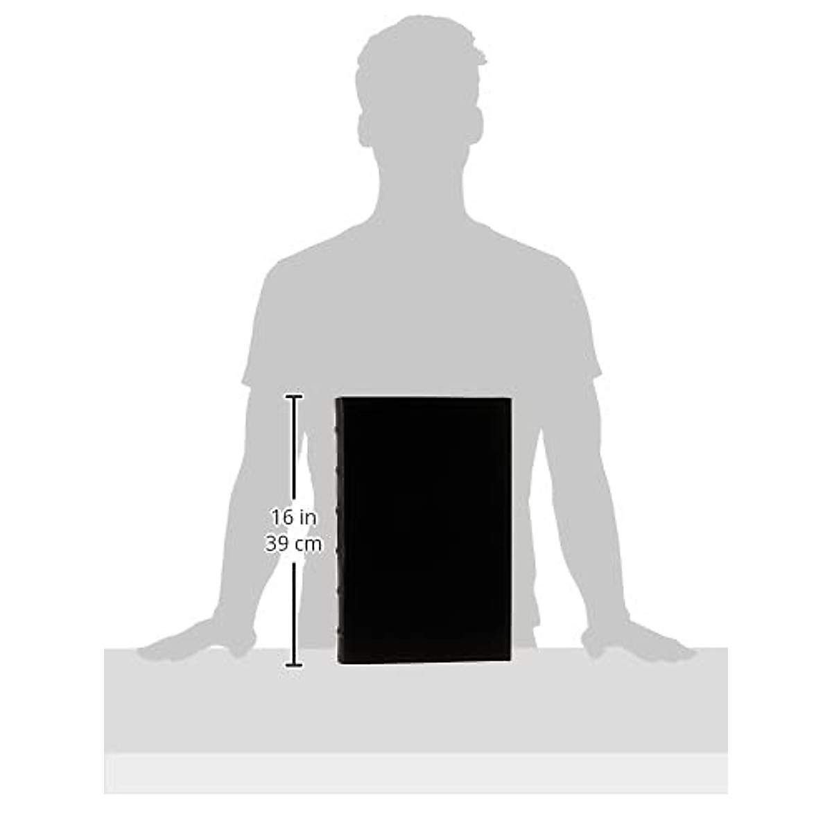 Pioneer Sewn Bonded Leather BookBound Bi-Directional Photo Album, Holds 300 4x6" Photos, 3 Per Page. Color: Black.