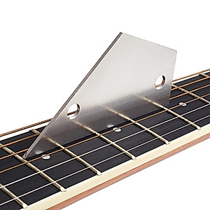 Frautron Guitar Luthier Tool Kit Includes 16 Inch Guitar Fret Leveling Sanding Beam Fret Leveler, Fret Crowning File, Fret Rocker, Guitar Neck Notched Straight Edge Luthier Tool for Guitar Bass