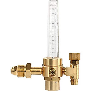 Welding Argon CO2 Gas Regulator 0-60CFH, 0-3500PSI Mig Tig Flowmeter Female 9/16" 18RH CGA-580 Inlet Gas Welder Regulator Gauge