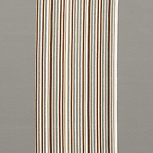 Lush Decor Julia Stripe Curtains | Room Darkening Striped Window Panel Set for Living, Dining, Bedroom (Pair), 84” x 52”, Gray