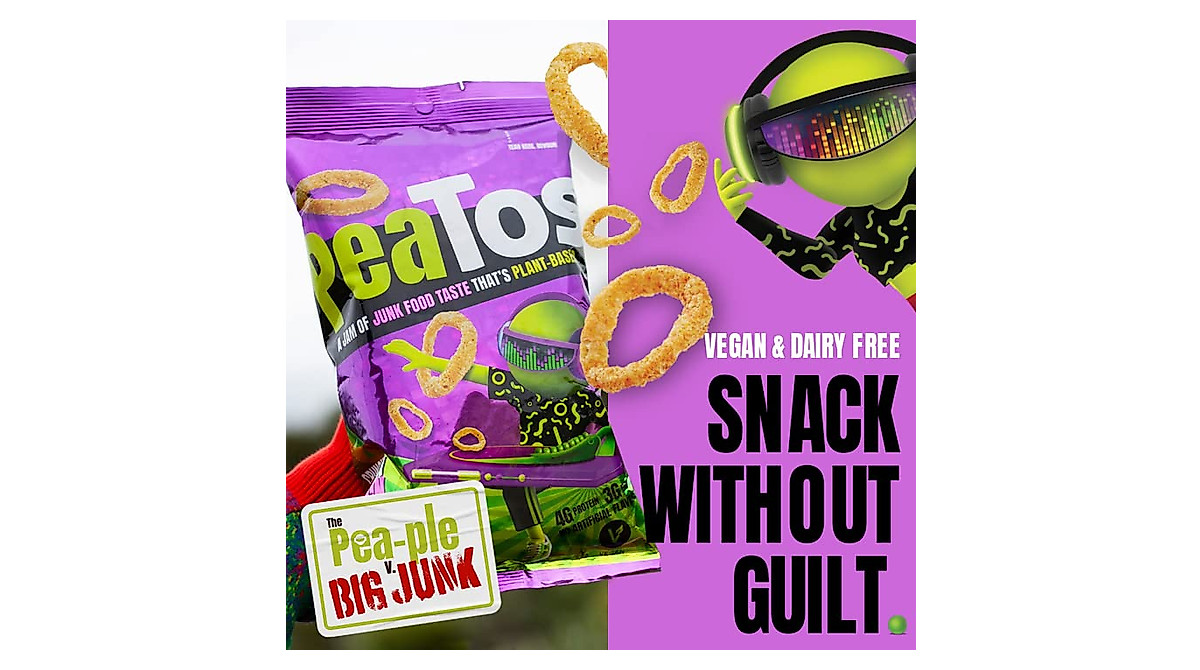PeaTos Classic Onion Rings – Vegan, Gluten-Free Snack with Bold Flavor