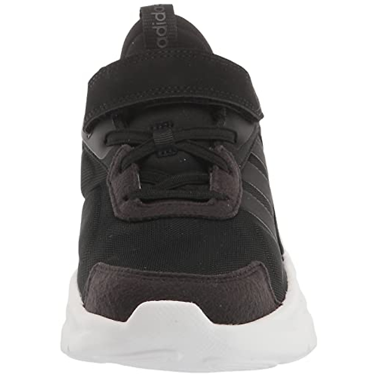 adidas OZELLE Running Shoe, Black/Black/Carbon (Elastic), 6.5 US Unisex Big Kid