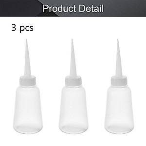 Utoolmart 3pcs Squeeze Bottle 150ml Plastic Glue Oil Bottle Wash Bottles for DIY Label Tattoo