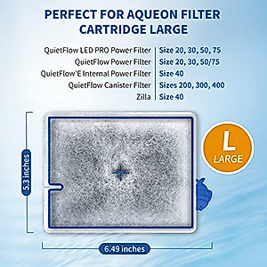 Kucbraly Fish Tank Filter Cartridge for Aqueon Filter Cartridges