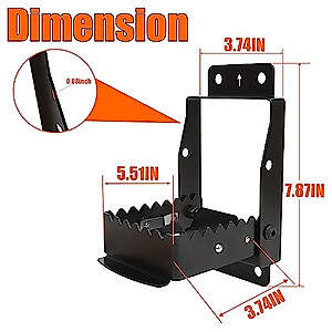 ATV Passenger Foot Rest, Heavy Duty ATV Foot Rest for Rear Passenger Anti-Slip 4 Wheeler Foot Rest Universal Foldable Footrest Compatible with Polaris Sportsman Scrambler Foreman Fourtrax