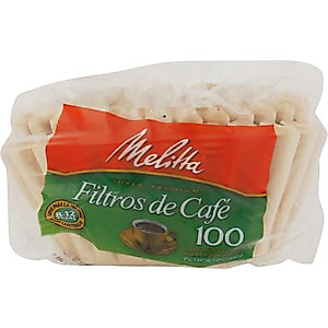 Melitta Basket Coffee Filters, Natural Brown, 100 Count