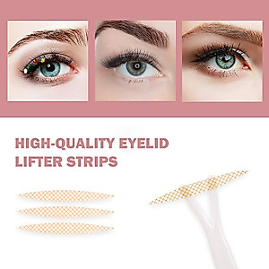 Eyelid Tape, Eyelid Lifter Strips, Double-Eyelid-Tape-for-Hooded-Eyes, Ultra Invisible Double Eyelid Sided Sticky, Instant Eyelid Lift for Heavy Saggy, Hooded, Uneven, Mono-eyelids, 480PCS