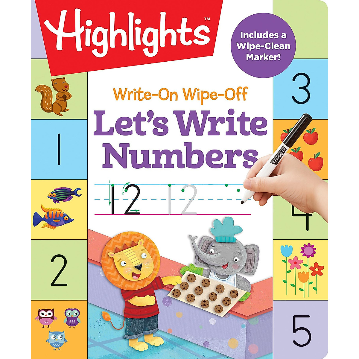 Write-On Wipe-Off Let's Write Numbers (Highlights Write-On Wipe-Off Fun to Learn Activity Books)
