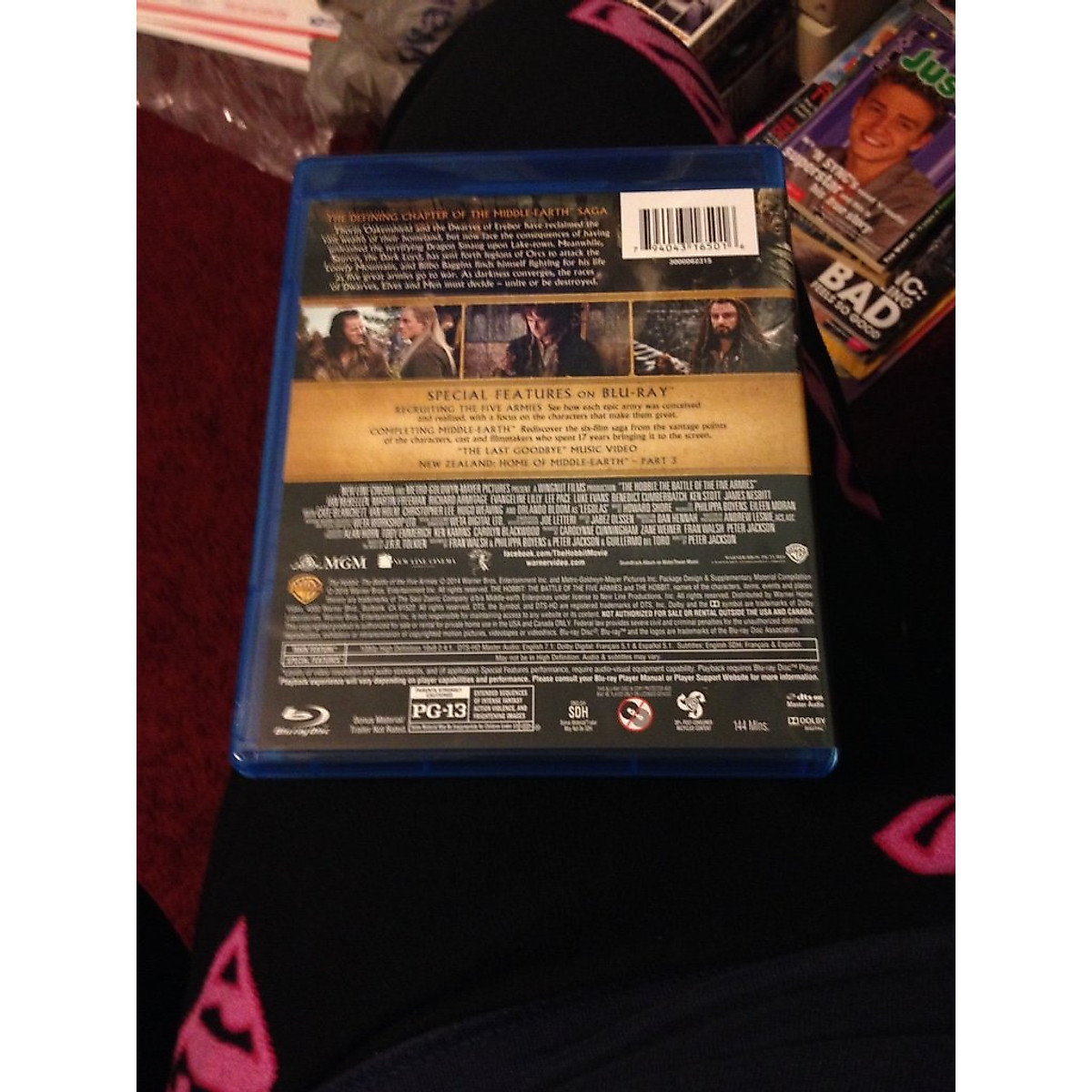 The Hobbit: The Battle of the Five Armies (Blu-ray + Downloadable Digital HD UltraViolet Code)