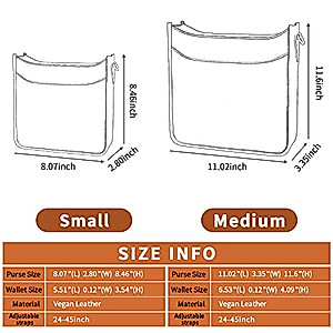 KITATU Crossbody Bag for Women Hobo Handbags - Vegan Leather Designer Purse Shoulder Zipper Bag with 2 Adjustable Straps (Medium, A-Brown(with slim wallet))