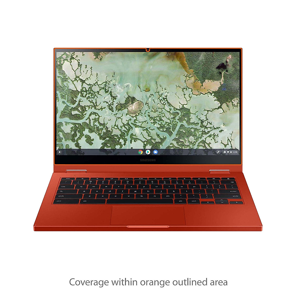 BoxWave Screen Protector Compatible with Samsung Galaxy Chromebook 2 (Screen Protector ClearTouch Anti-Glare (2-Pack), Anti-Fingerprint Matte Film Skin for Samsung Galaxy Chromebook 2