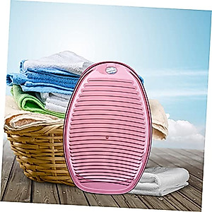 1pc Mini Washboard Wavy Washboard Washboards Hand Washer Tools for Kids Thickened Home Washboard Portable Washboards Laundry Wash Board Plastic Thicken Folding Board Red