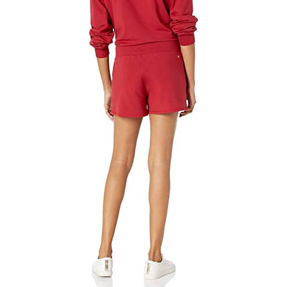 The Drop Women's Elaina Pull-On French Terry Sweatshort, Rio Red, L