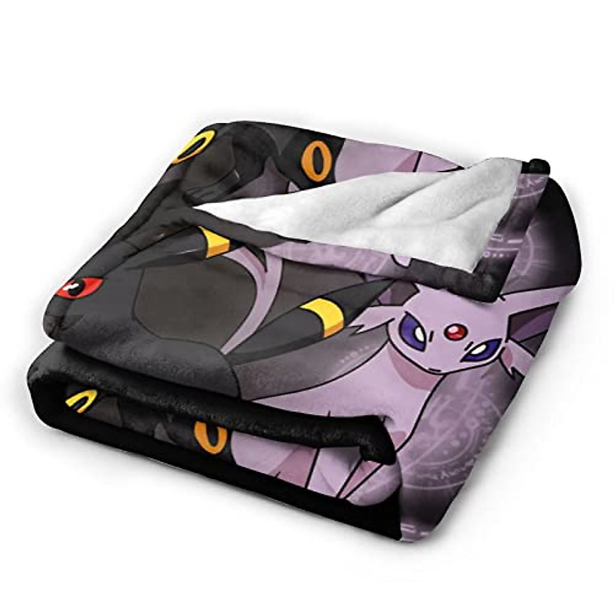 Interesting Flannel Fleece Blanket for Beding Cozy Plush Throw Lightweight Decorative Air Conditioner Towel Couch Sofa Chair Office Travelling Camping Gift 50 inchX40 inch, Black