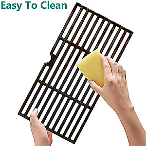 EasiBBQ Cast Iron Grill Grates for Charbroil 463633316 463672416 463642116 463250212 463672016 463672216, Cooking Grate for G460-0500-W1 G309-0019-W2 463631410 463251414 463672019 463672219 463645015