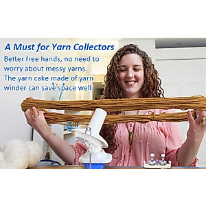 Yarn Winder, Wool Winder for Crocheting, Simple Installation Yarn Ball Winder, The Helper for Wool Collection Lovers,Needlecraft Yarn Ball Winder Hand Operated
