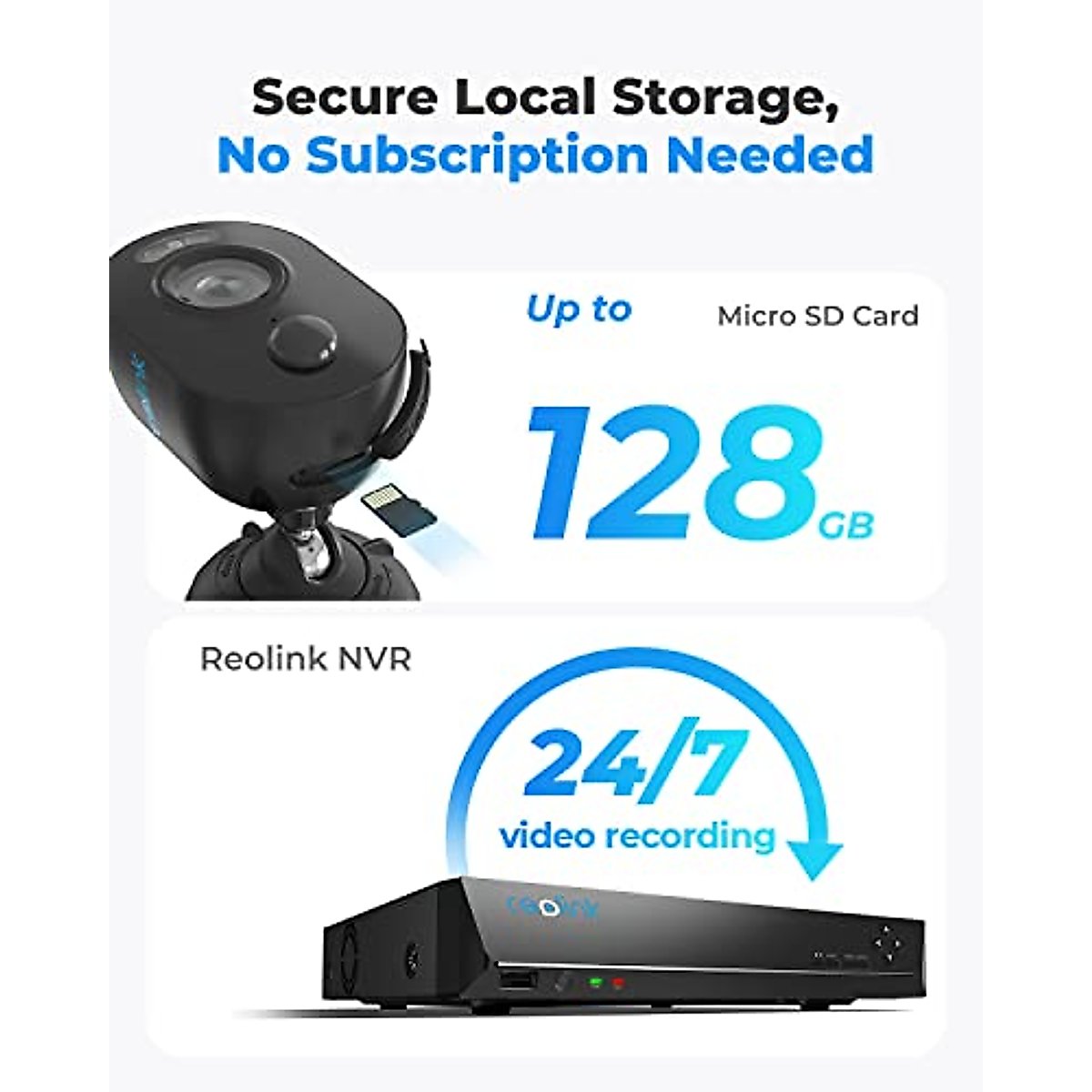 REOLINK Security Camera Outdoor, 1080p Plug-in WiFi Camera for Home Security, PIR Motion Detection, Color Night Vision with Spotlights, Two-Way Talk, Micro SD Card Local Storage, Lumus