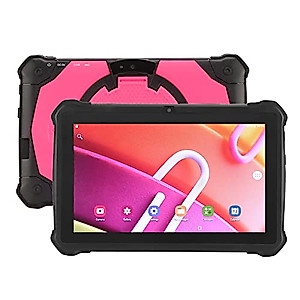 Zopsc 7in Kids Tablet for Android10 2.4G 5G WiFi IPS Smart Tablet GPS Support 500W 800W 4GB 32GB MT6592 Octa Core 5000mAh 1960 1080. (Pink)