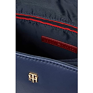 Tommy Hilfiger Beth II Convertible Satchel Saffiano PVC Tommy Navy One Size