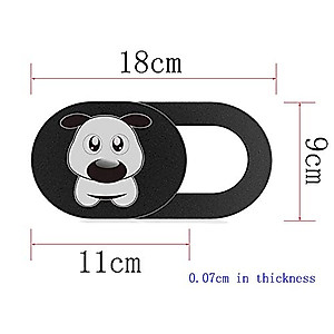 Haulonda Webcam Cover Slider,Ultra Thin Cute Dog Web Camera Lens Shutter-Protect Against Surveillance for Laptop/iPhone/iPad/Smartphone(6Pack)