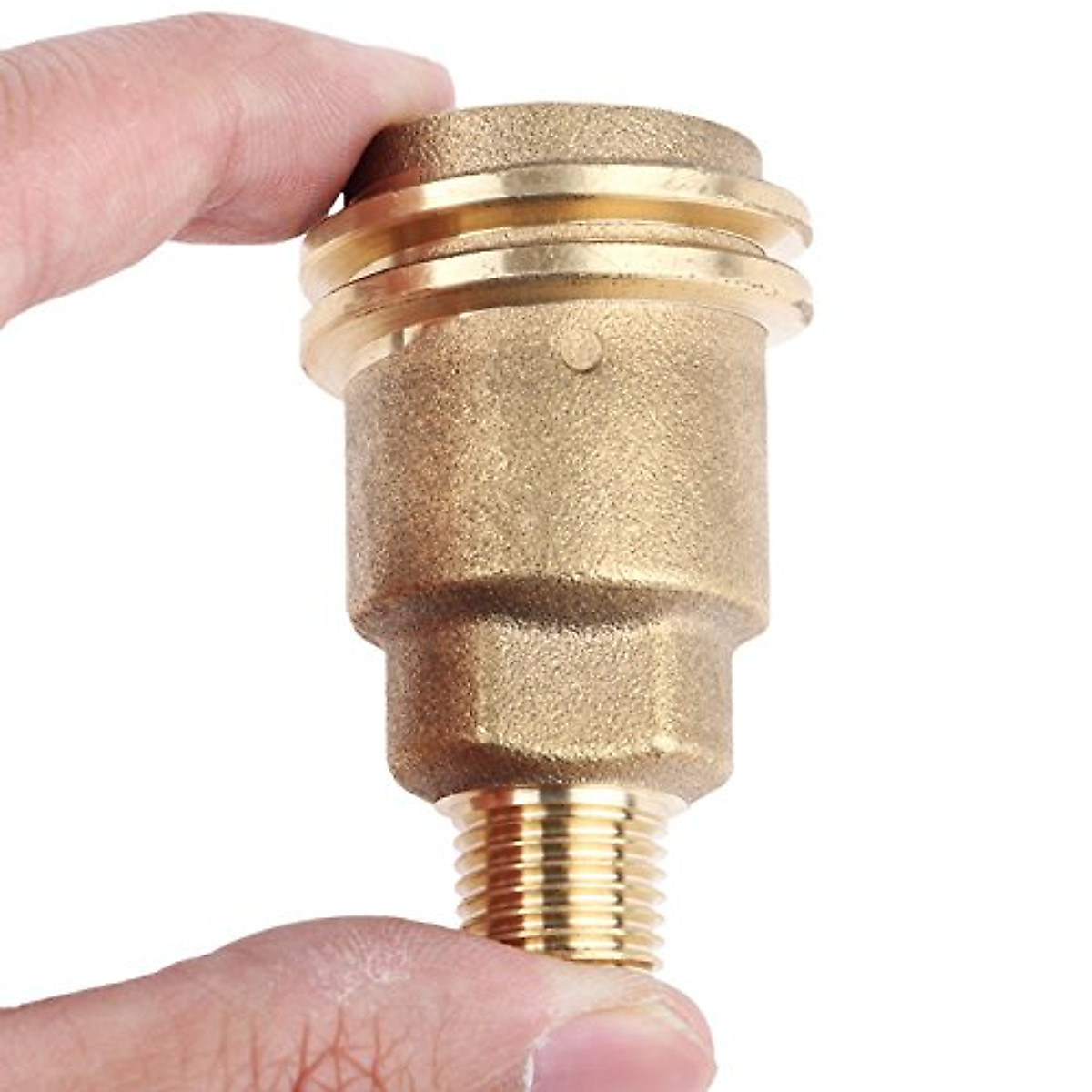 Mtsooning QCC1 Nut Propane Gas Fitting Adapter with 1/4 Inch Male Pipe Thread, Solid Brass Quick Connectors Grill Regulator Outdoor Cooking Heating Camping Replacement Parts