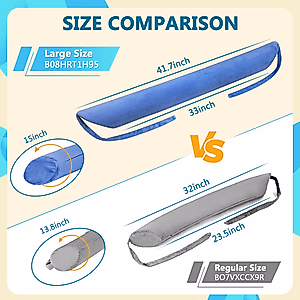 KAVIL Lumbar Roll Pillow for Sciatica Nerve Pain Sleeping Lower Back Support Scoliosis Waist Pillow for Side Sleepers in Bed & Office Chair Adjustable Straps Lumbar Foam Positioning Pillow (L Size)