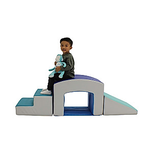 Factory Direct Partners 12824-CT SoftScape Playtime Grow-n-Learn Tunnel Climber for Toddlers and Kids(3-Piece) - Contemporary, 12824-CT