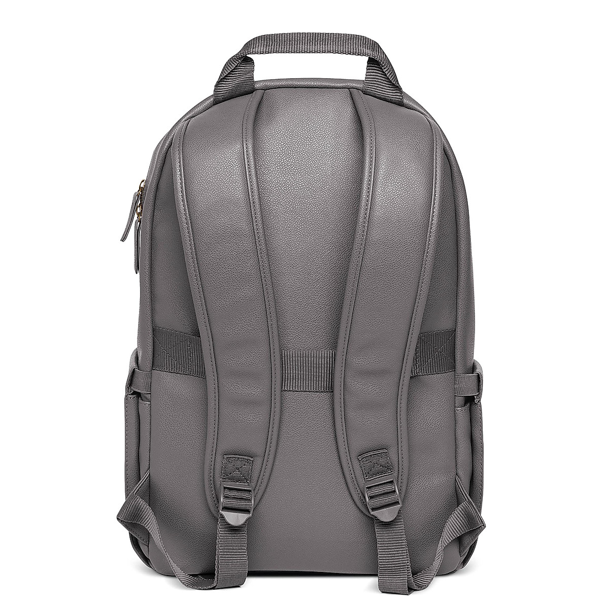 Simple Modern Vegan Leather Backpack for Women & Men | Mini Backpack Purse for Girls and Boys Cute Small Faux PU Leather Travel Bag for Work | Legacy Collection | Medium (17" tall) | Gray