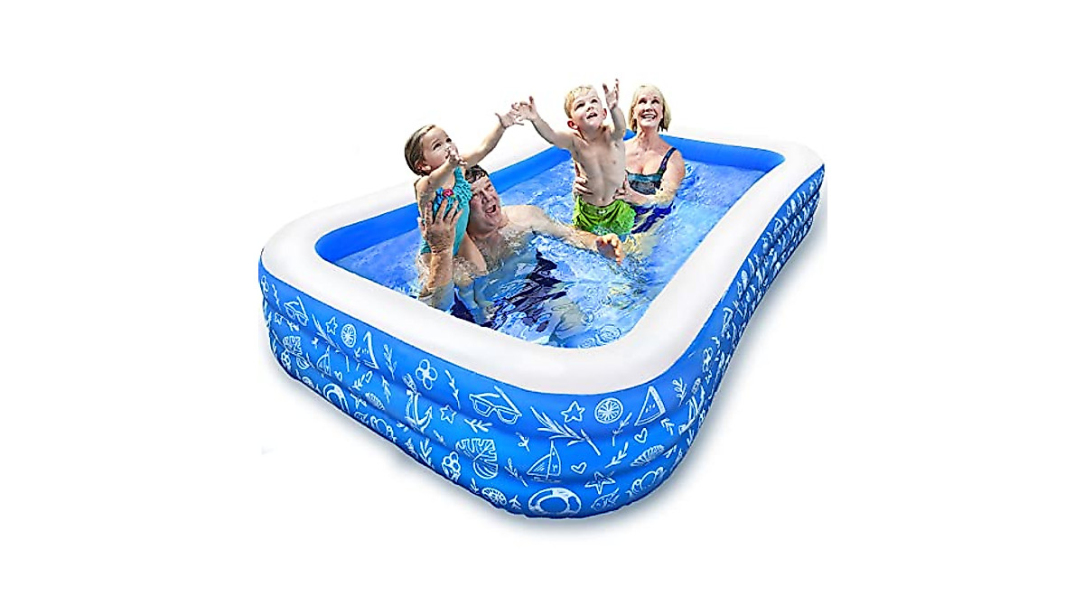 ACQCES Family-Size Inflatable Pool for Kids - Enjoy Summer Fun