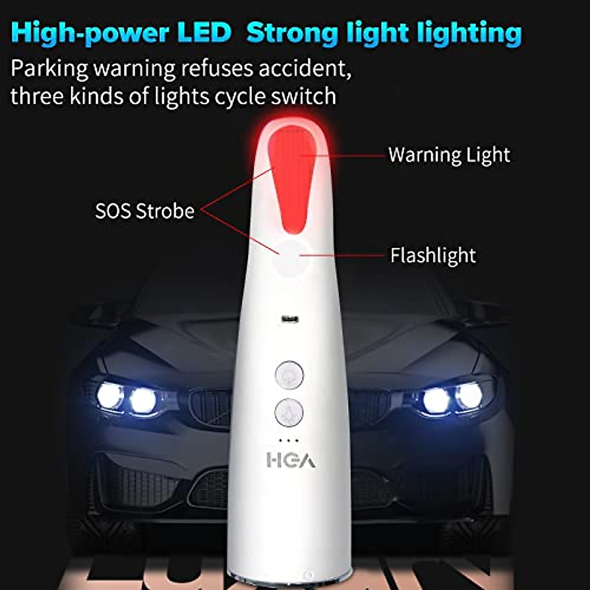 DQR HGV Handheld Mini Car Vacuum Cleaner Absorbing Pressure 150W 15000pa Rechargable in-car HEPA Filtration Car Vacuum (White)