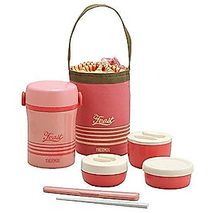 Thermos Stainless Lunch Jar Coral Pink Jbc-801 Cp