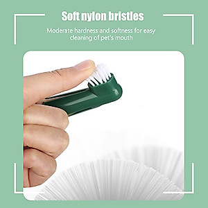 FUPUAII 6Pcs Double Head Cat Toothbrush and 2 Finger Toothbrushes, Toothbrush for Cats, Cat Tooth Brushing Kit, Universal Soft Toothbrush for Cats and Dogs, Solving Pet Oral Problems