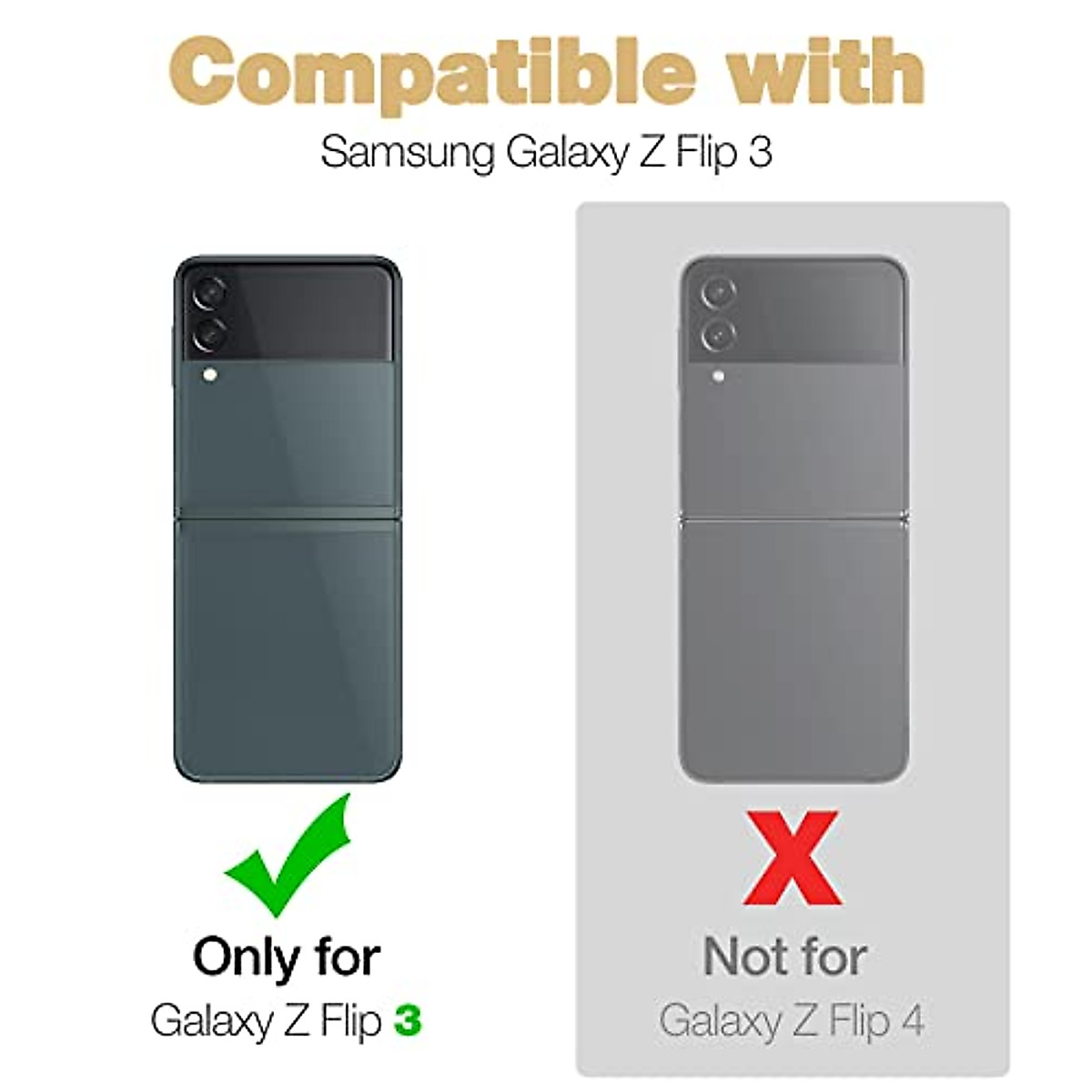 Dexnor Shockproof Case for Samsung Galaxy Z Flip 3 5G,Rugged Bumper Protective Case with Foldable Kickstand, Holster Cover with 360°Rotatable Belt Clip,Black