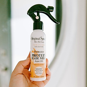 Original Sprout Tahitian Protein Hair Treatment, Argan Oil Hair Repair, Heat Protection Spray for Hair of All Types, 4 Fl. Oz.,1 Pack