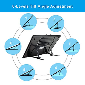 A3 Light Pad, TOHETO Wireless Battery Powered Light Box 3 Colors Stepless Dimmable and 6 Levels of Brightness Light Board for Tracing, Rechargeable LED Copy Board for Diamond Painting, Sketching