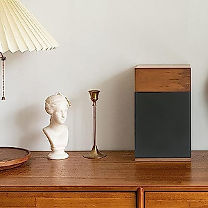 AspenStudio Walnut Wood Urn for Human Cremation Funeral Handcrafted Solid Wood Urn with Bag for Storage for Adult Human Ash Ashes Urn Decorative Urns with lids TSA Approved Solid Wooden urn