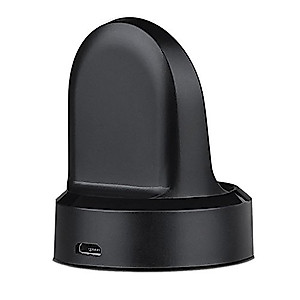 Kissmart for Gear S2 Charger, Replacement Gear S2 Classic Charger Charging Dock Cradle for Samsung Gear S2, Gear S2 Classic Smart Watch (Black)