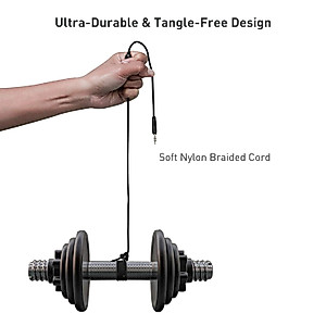 Aux Cord 3.5mm 1.5m/4.9ft with Mic and Volume Control Audio Cable to Connect Gaming Headphones with Xbox/PlayStation, Male to Male Replacement Cord for Music and Voice Streaming for Mobile Phones