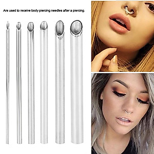 Stainless Steel Piercing Receiver Needle Receiving Tube Body Jewelry Holding Piercing Tool (8mm)