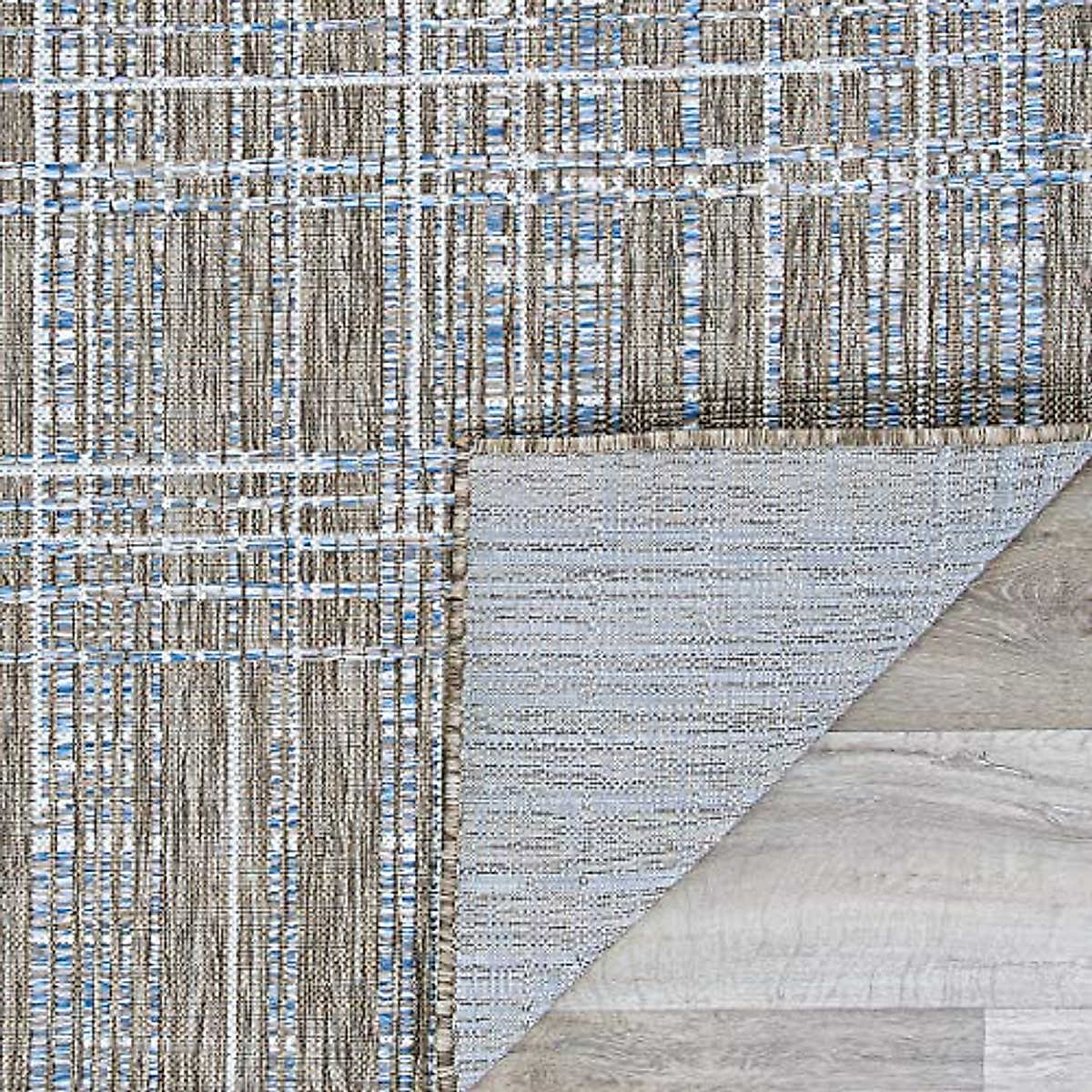 Couristan Charm Ohe Indoor/Outdoor Area Rug, 7'10" Round, Sand Light Brown-Ivory