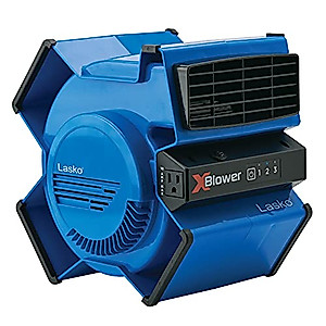 Lasko High Velocity X-Blower Utility Fan, Blue X12905 11x9x12 & 20" High Velocity Quick Mount, 7 x 22 x 22 inches, Black 2264QM