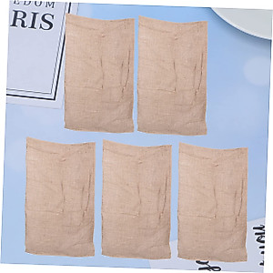 Yardwe 5pcs sack jute vegetable storage bags vegetable jute bag kitchen storage bag mesh storage bag jute bags Burlap Bags potato storage muslin produce? bag food storage grow bag Muslim