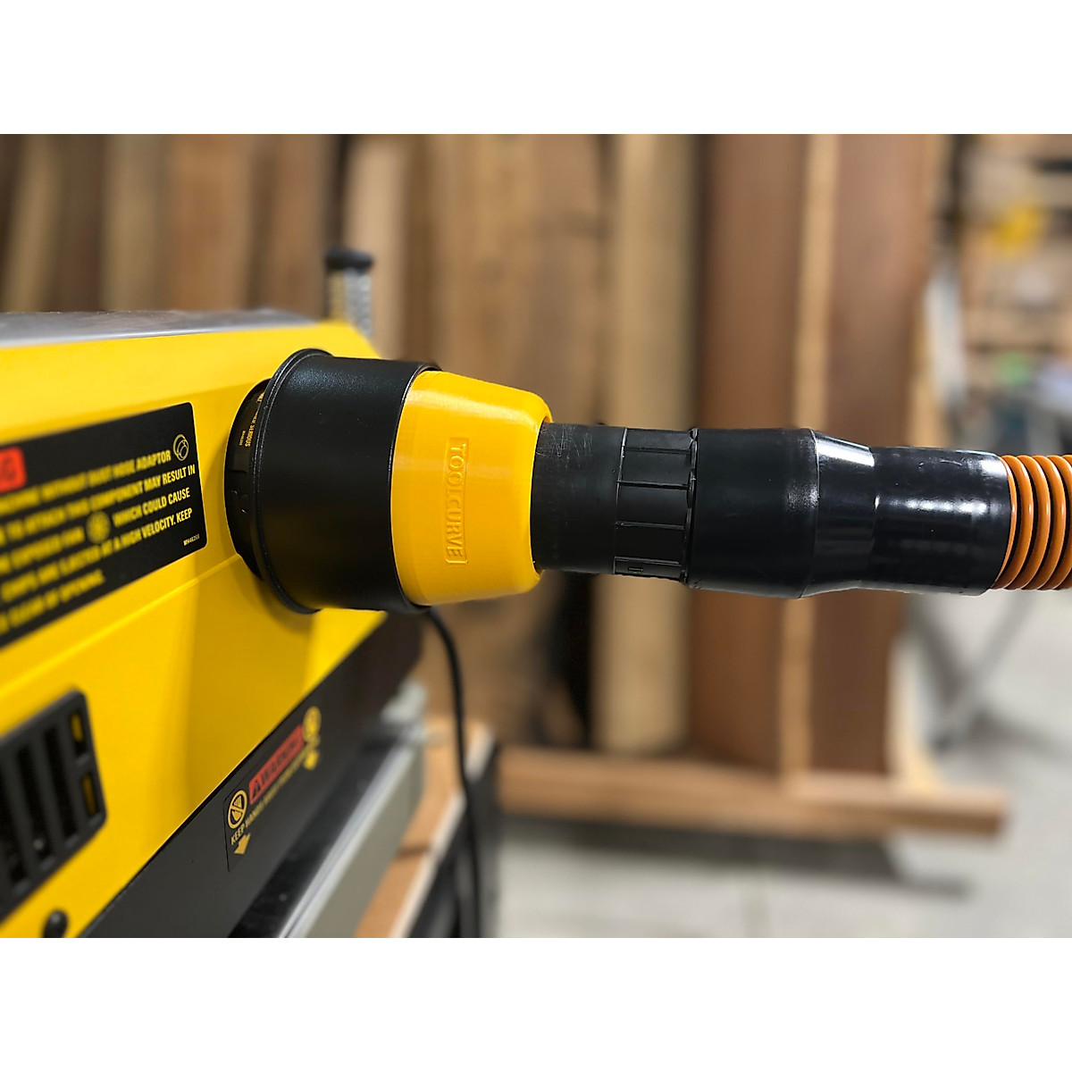 2 1/2 Hose Adapter Compatible with Dewalt DW735 & DW735x Planer - Made in USA!