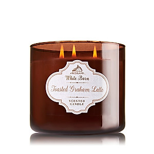 White Barn 3 Wick Candle Toasted Graham Latte by White Barn