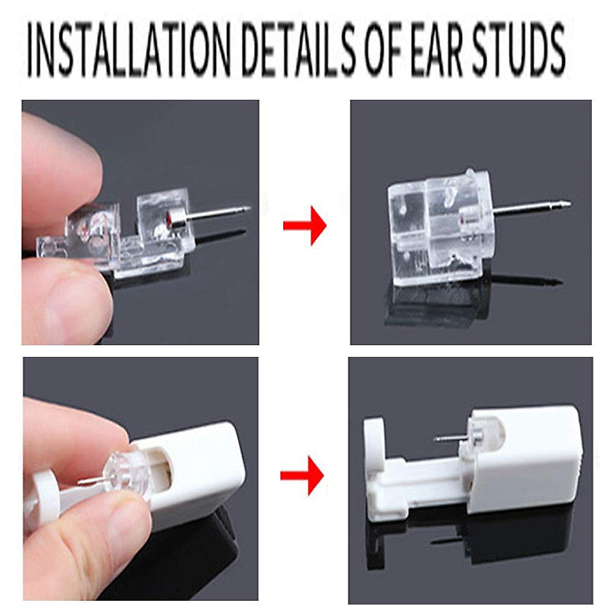 Nose Piercing Kit, Nose Pierce Kit Nose Piercing Gun Self Nose Piercing Gun Kit Nose Piercing Gun Kit Tool (White)