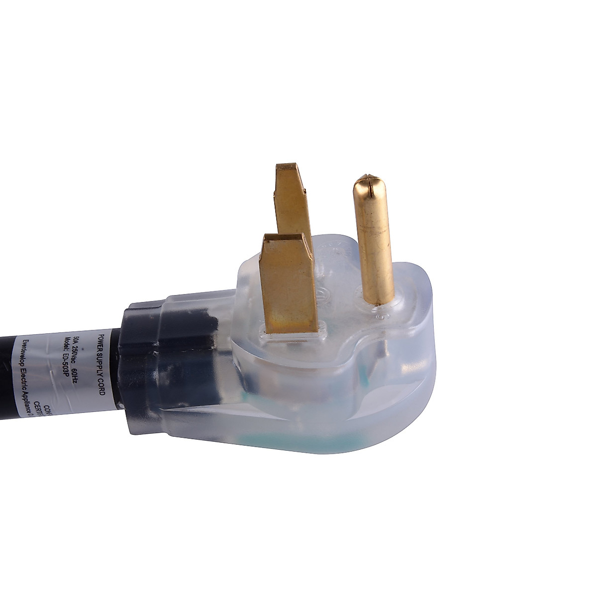 MaxWorks 80703 Heavy Duty 40 Foot 8 AWG/3C 6-50 Nema R Plug Lighted Welding Cord with ETL Approved