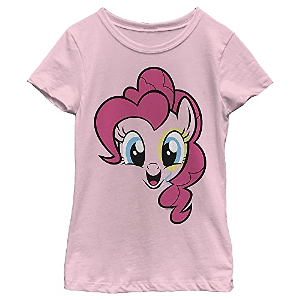Girl's My Little Pony Pinkie Pie Face T-Shirt - Light Pink - Large