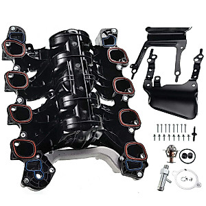 A-Premium Engine Upper Intake Manifold W/Gasket [SOHC, 8Cyl 4.6L] Compatible with Ford E-150, E-250 2007-2008, F-150 2007-2008, Lobo 2007-2008, Replace for# 019495456162