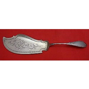 Italian by Whiting Sterling Silver Fish Server Brite-Cut Frosted 12 1/2"